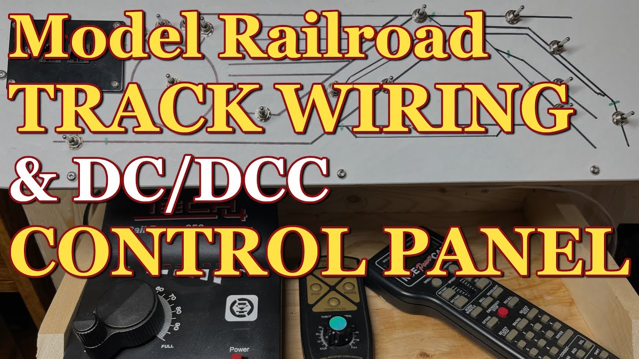 Track wiring, soldering wires, and connecting my control panel. (Layout ...