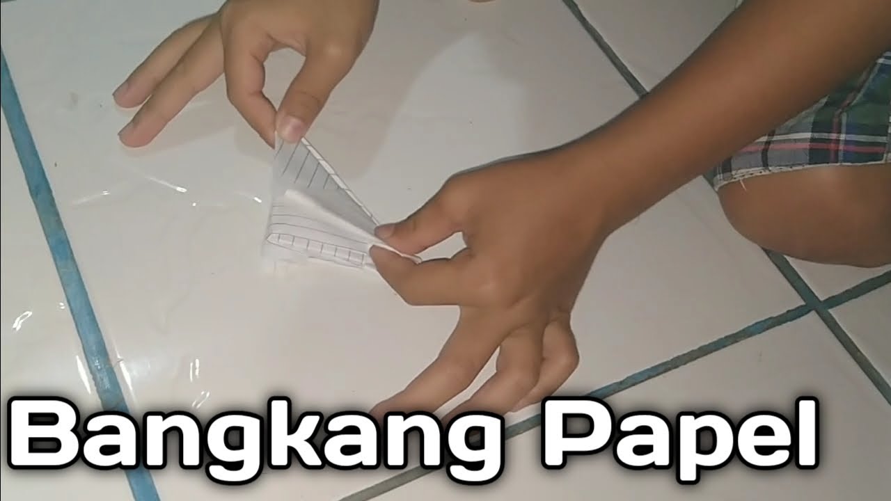 Paano gumawa ng bangkang papel - YouTube