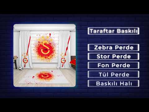 Kişiye özel baskılı perde modelleri.