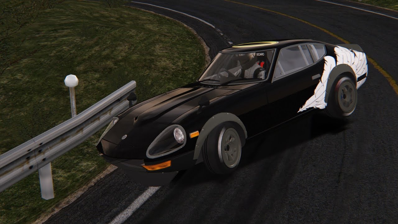 Assetto Corsa: Mount Akina Time Attack - Datsun 240Z - YouTube
