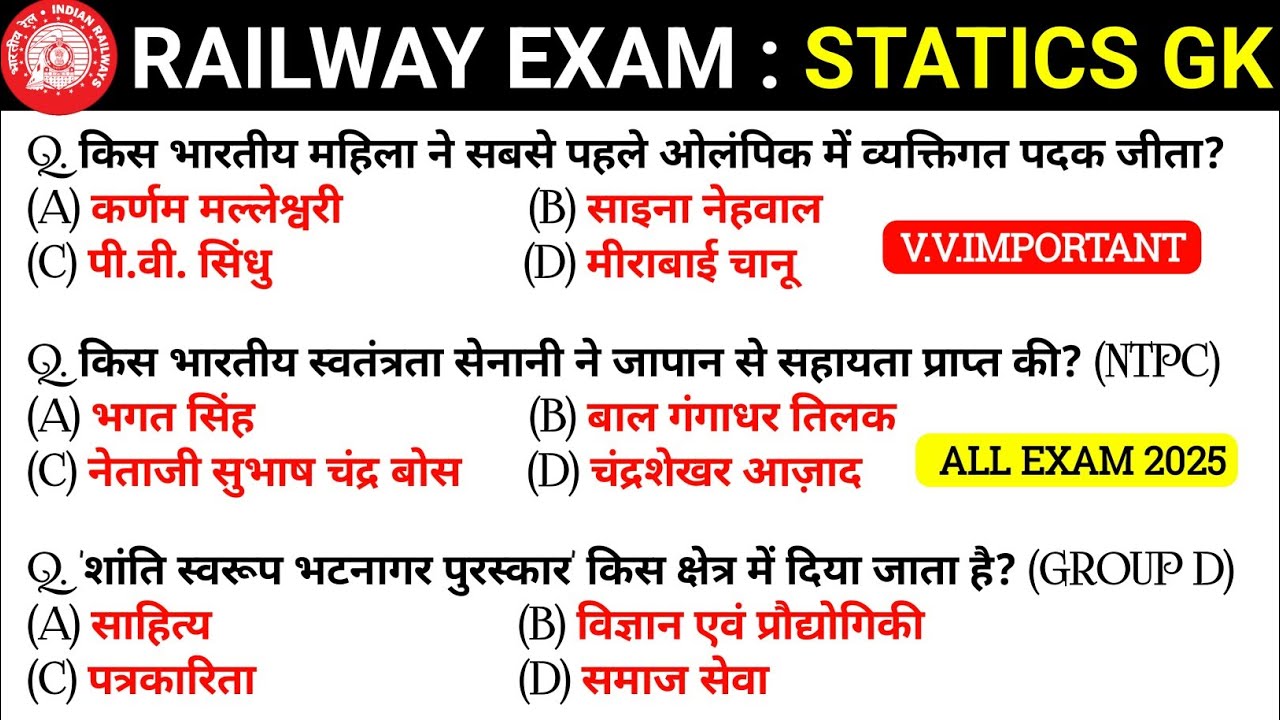 🔥RRB NTPC Previous Year Question Paper || Railway NTPC CBT-1 Previous ...