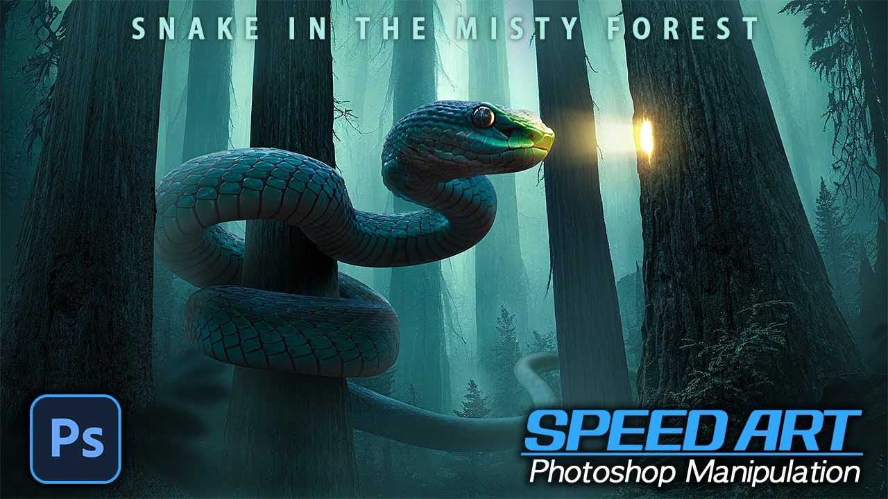 The monster snake in forest | PSMagic Photoshop manipulation - YouTube