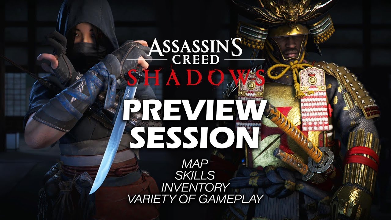 AC Shadows Preview Gameplay (+map, skills, inventory, items) - YouTube