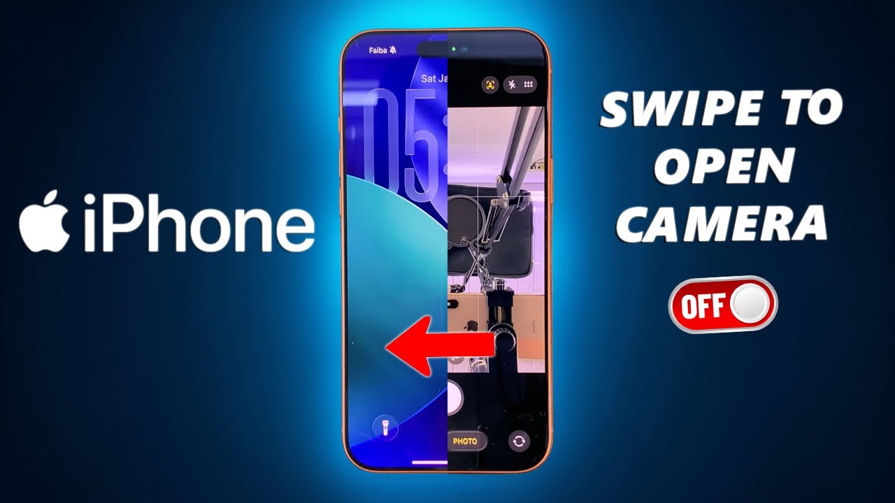 How To Disable 'Swipe To Open Camera' On Lock Screen Of iPhone - YouTube