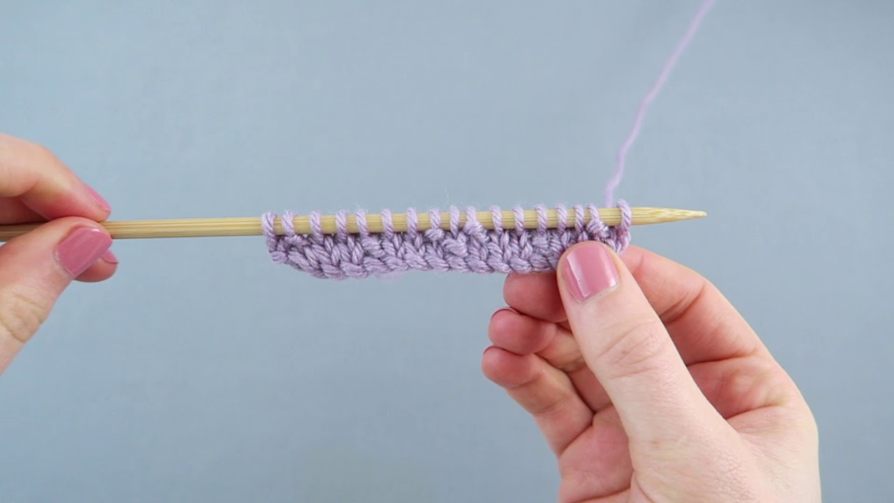 How To Knit Chevron Moss Stitch - YouTube