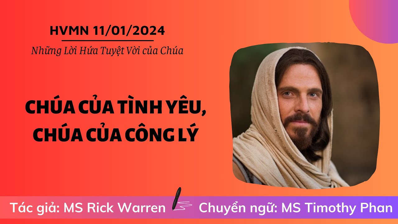 🌅HVMN| 11/01/2024| Chúa của tình yêu, Chúa của công lý| Mục sư: Rick ...