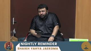 US Life Of A Muslim Weekly Halaqa Shaykh Yahya Jaekoma Islamic Center ...