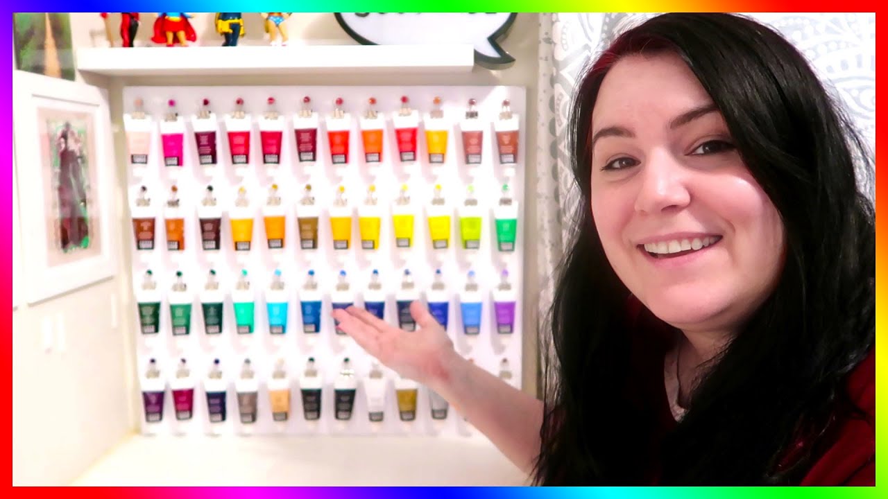 Testing Pinterest ART HACKS - Acrylic paint storage idea - YouTube