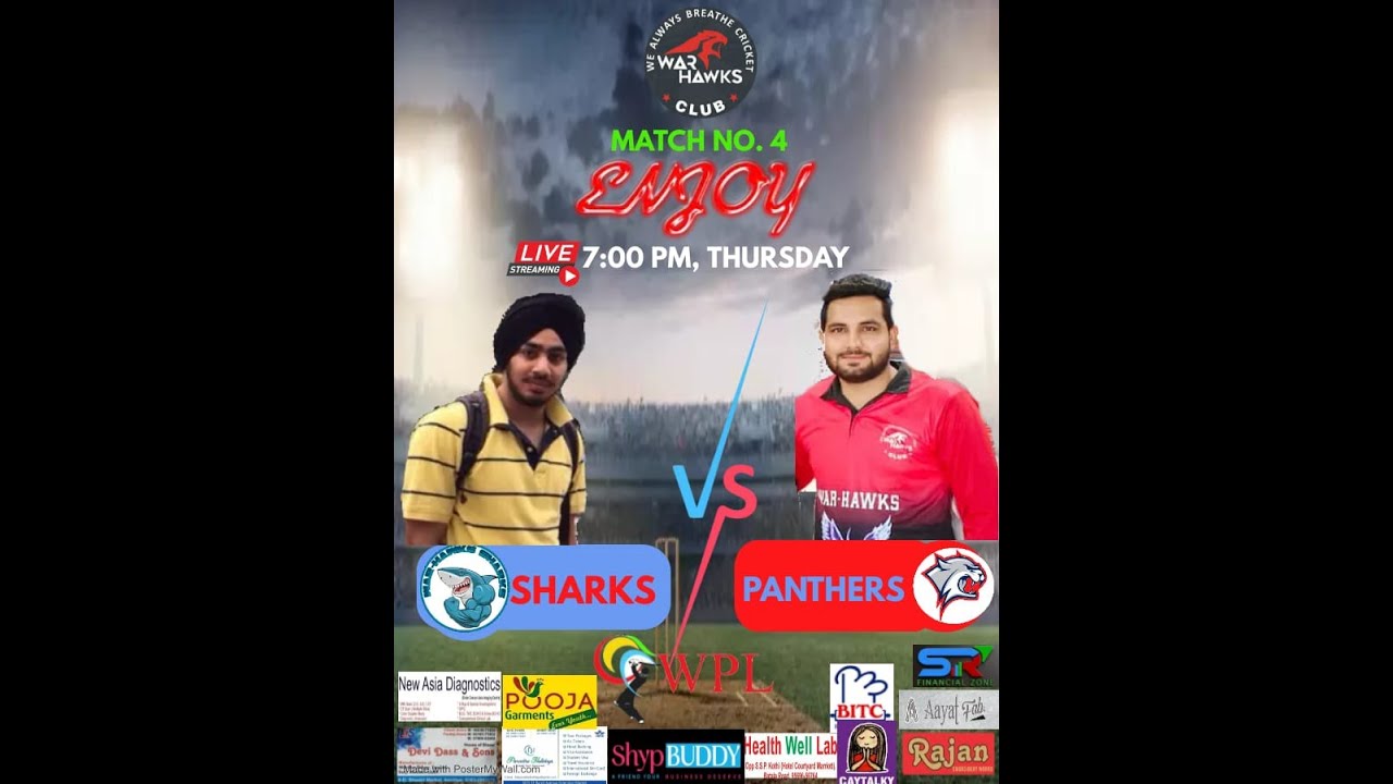 SHARKS (WAR HAWKS vs PANTHERS (WAR HAWKS) - YouTube