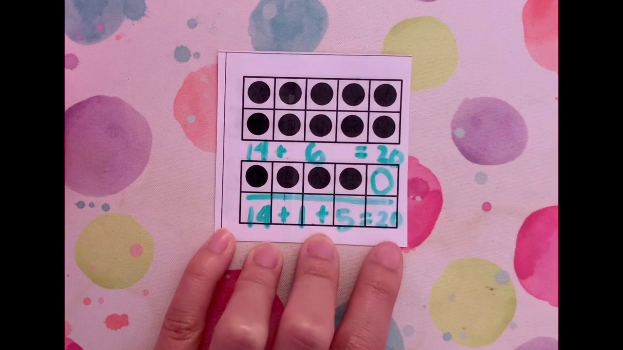 Missing Addend Activity with Double Ten Frames - YouTube
