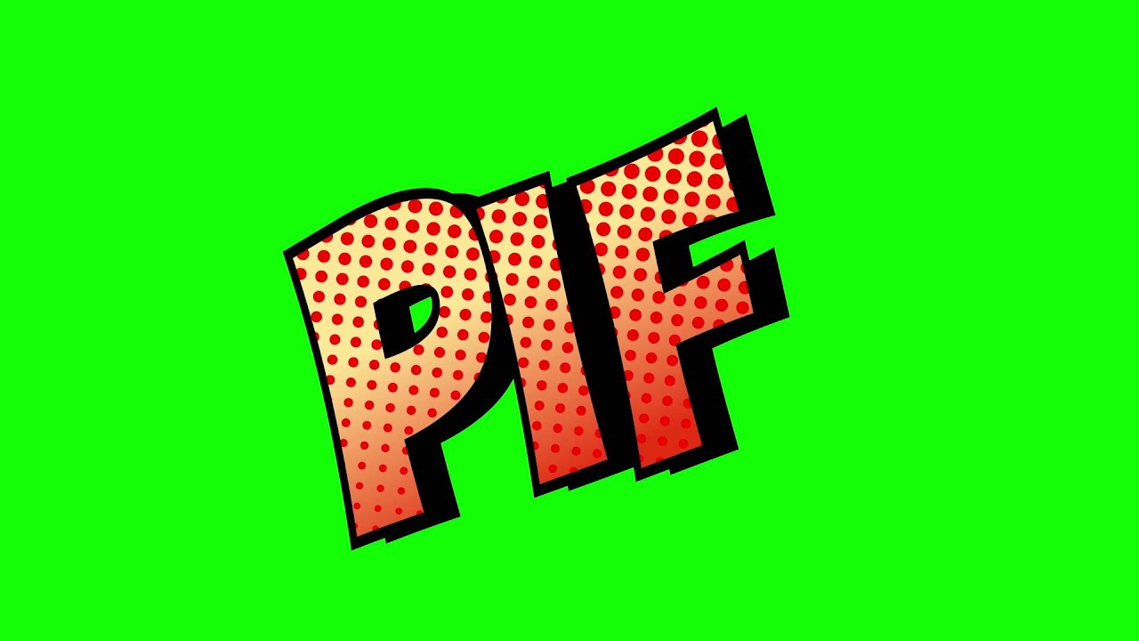 Comics Pif (with animation) - HD green screen Free Footage - YouTube