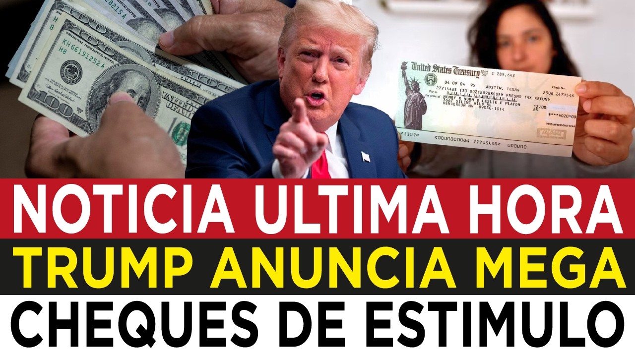 Trump ANUNCIA Cheque de Estímulo en CAMINO: Hace 1 Minuto - YouTube