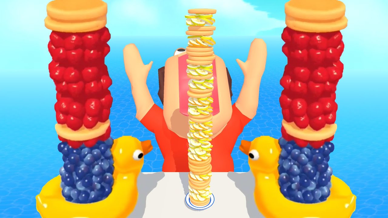 Pancake Run - All Levels Gameplay Android, iOS Levels 125 - 156 🥞 - YouTube