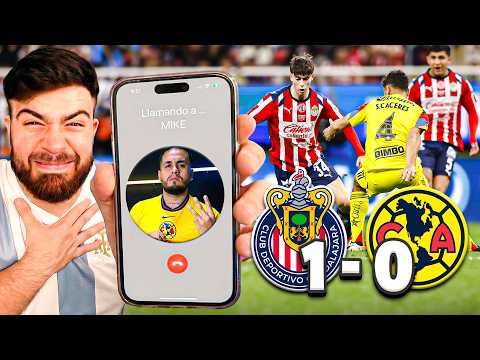 LA COBRA LLAMA A MIKE PARA BURLARSE DESPUES DE LA DERROTA DEL AMERICA 0 - 1 CHIVAS
