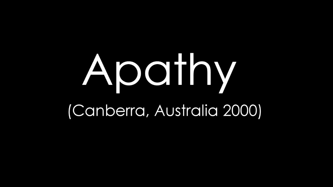Apathy | Video Poem by: Renato Castro Pasion, Jr. - YouTube
