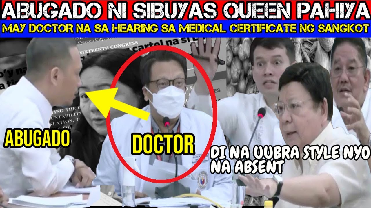 ABUGADO NI SIBUYAS QUEEN PAHIYA / HEARING SA KAMARA MERON NG DALANG ...