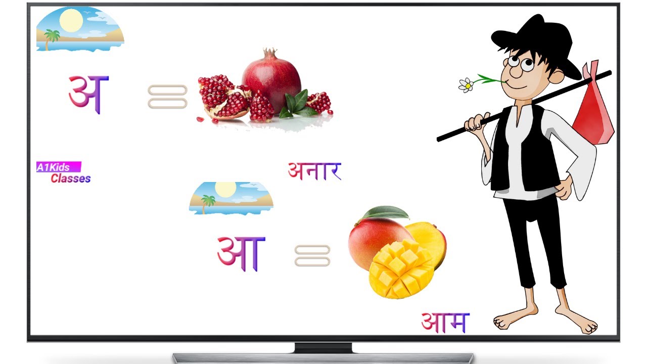 Hindi Alphabets |अ आ इ ई | हिंदी स्वरमाला | Learn Hindi Vowels - Swar ...