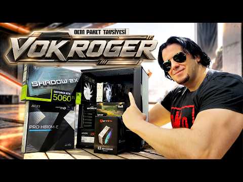 MSI RTX 5060 Ti EKRAN KARTLI VOK ROGER OEM PAKET TAVSİYESİ