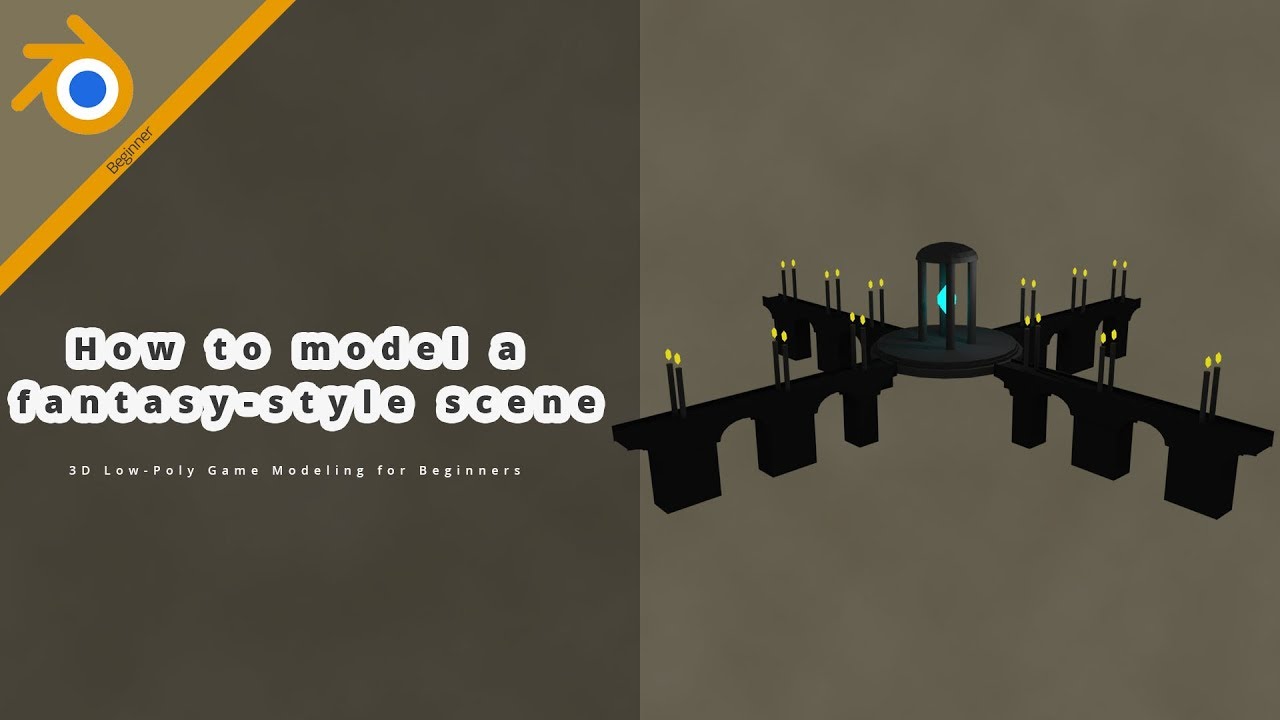 How to make a low-poly fantasy scene in Blender [2.7] - YouTube