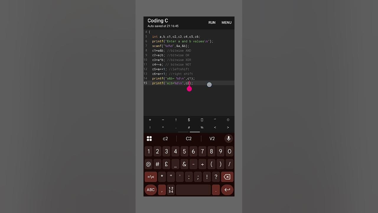 c programme using Bitwise operators - YouTube