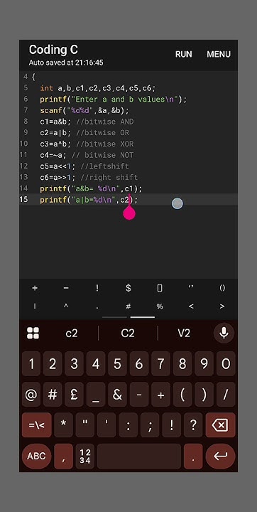 c programme using Bitwise operators - YouTube