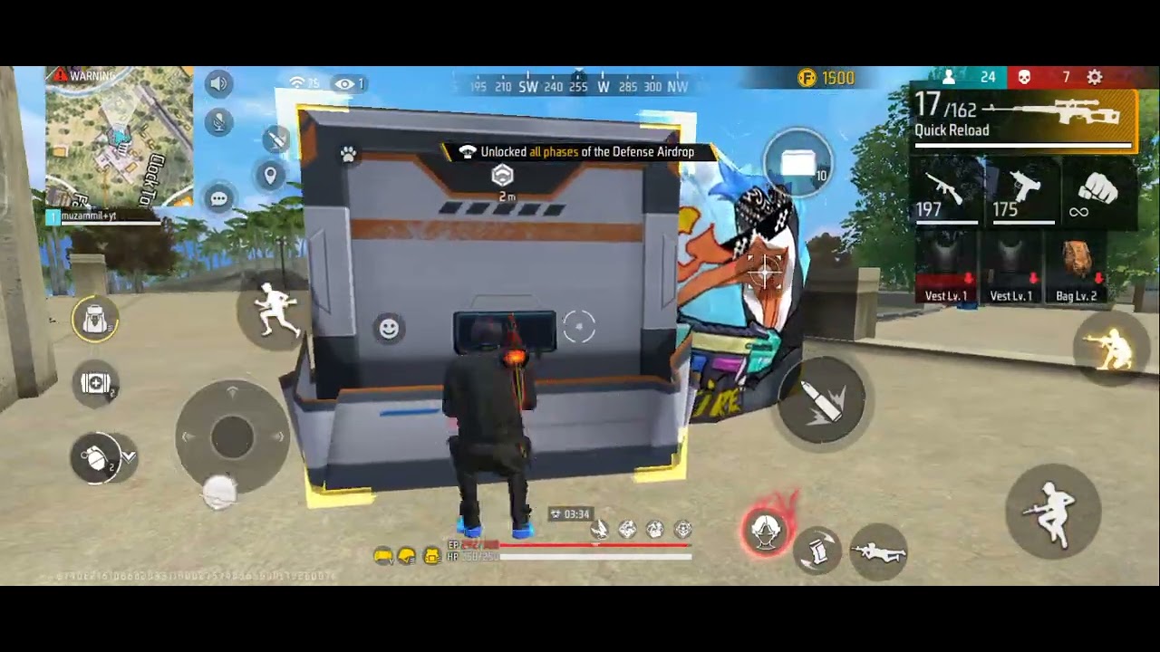 124 player ff gaming #solovssquad #gamplay #garenafreefire 🤬# ...