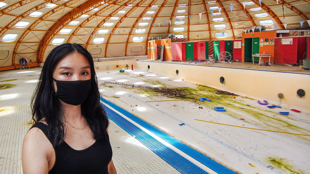 Uncovering Rare UFO Dome-Style Swimming Pool - YouTube