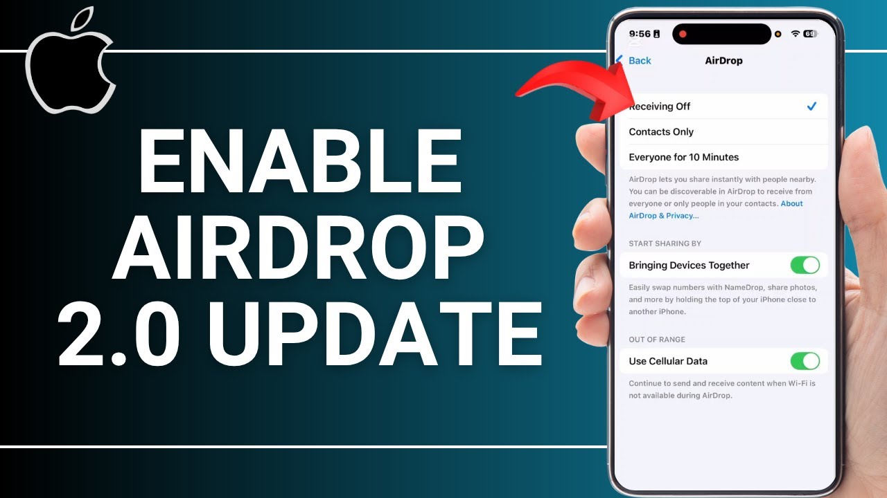 How to Enable Airdrop 2.0 Update on iPhone? - YouTube