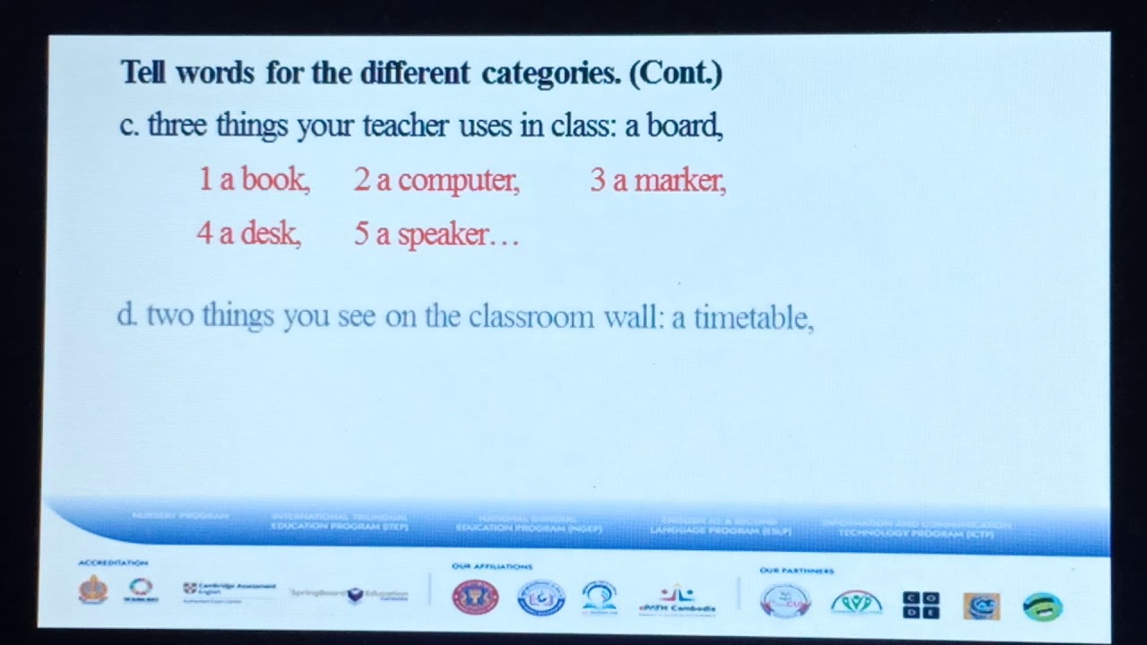 Unit 3 CLASSMATES, Part 2 - YouTube