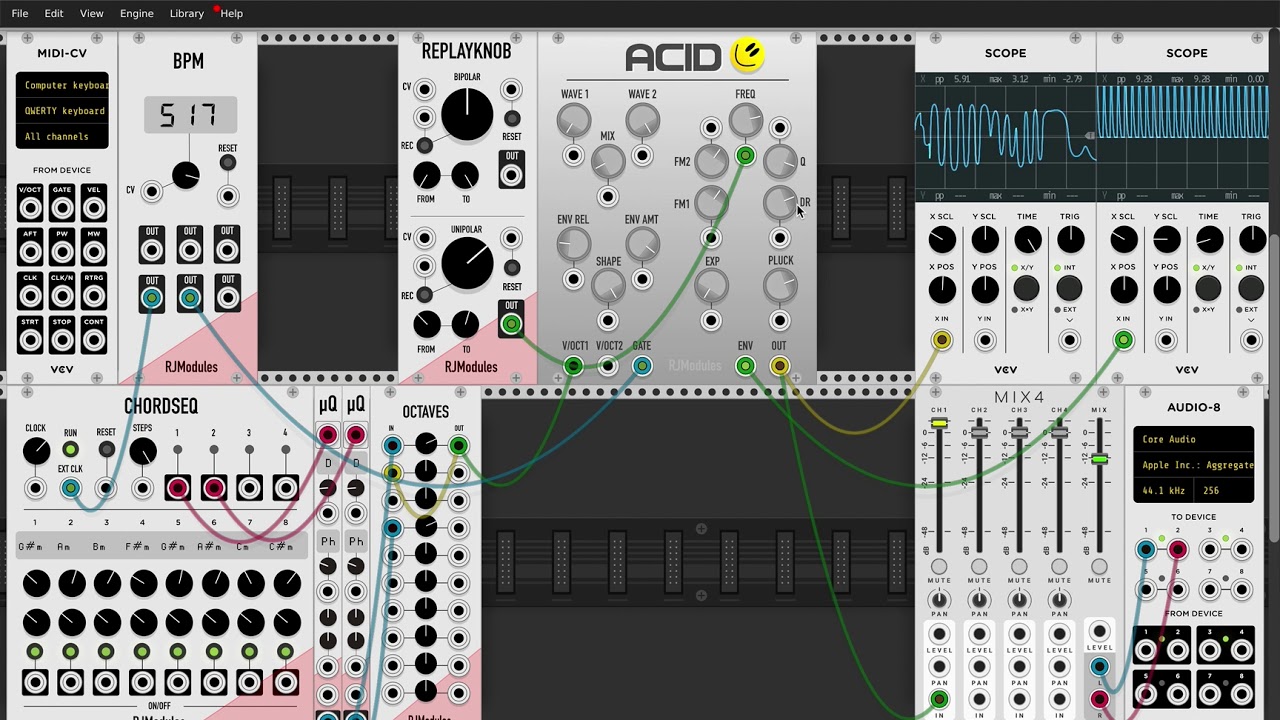RJModules ACID and ReplayKnob + Modular Acid Techno Jam! - YouTube