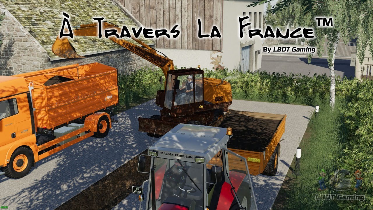FS19 - UN CHANTIER TP AVEC UN CASE POCLAIN 688 !!! - FARMING SIMULATOR ...