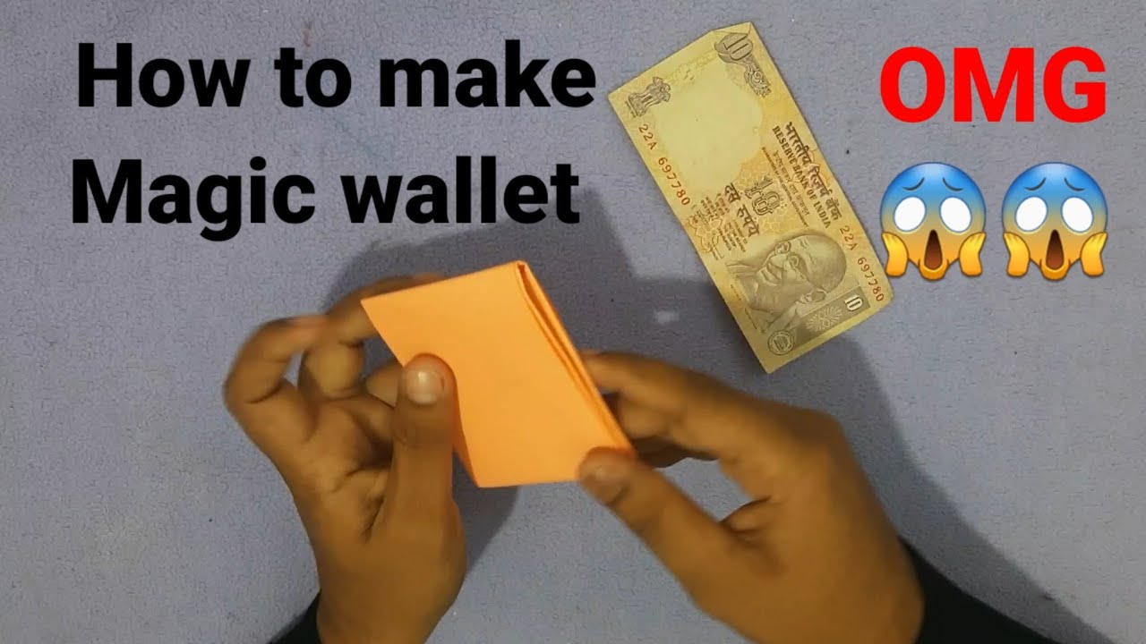 How to Make Magic Wallet | Paper Craft | DIY Wallet - YouTube