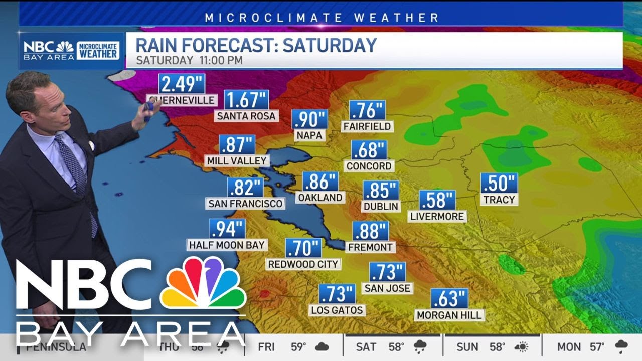 Jeff’s Forecast: 2 storms to bring heavy Bay Area rain - YouTube