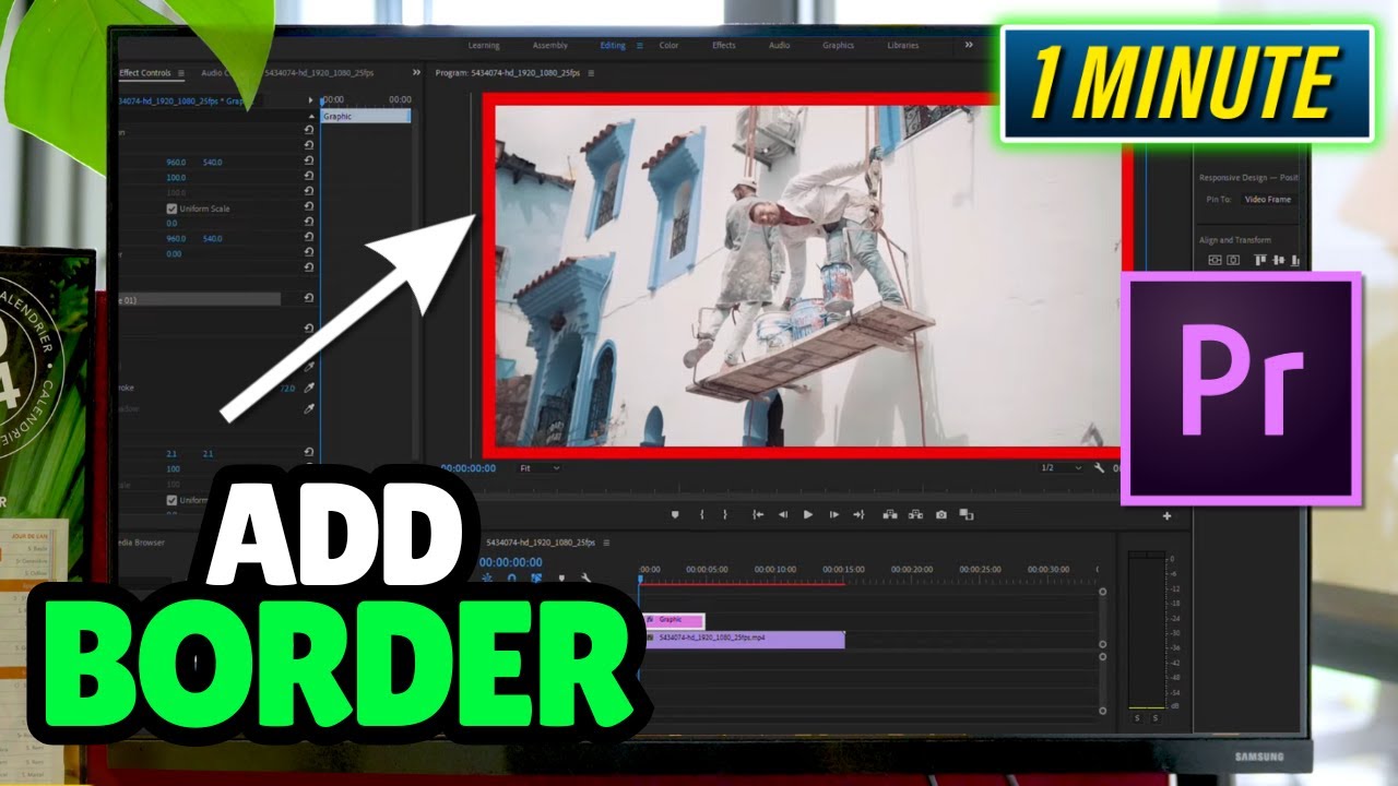 How to Add Border Around Video in Premiere Pro - YouTube