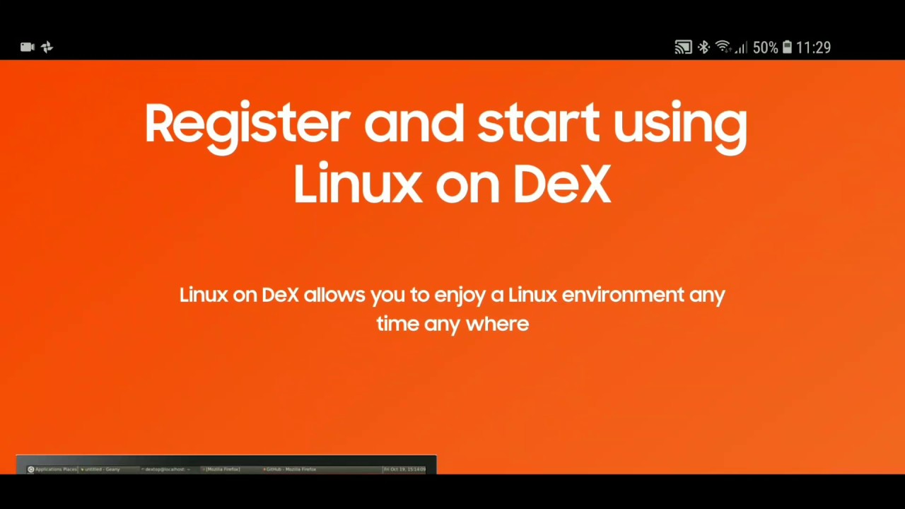 Linux on Dex primeiras impressões @Samsung - YouTube