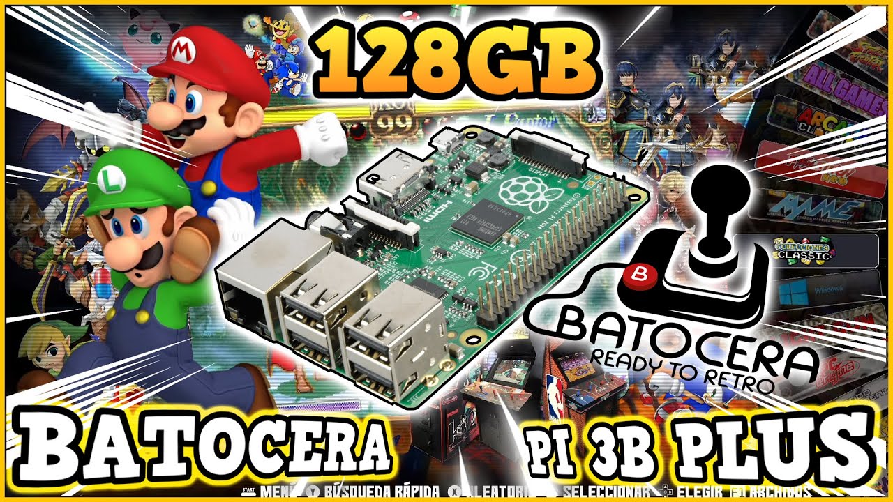 Batocera Para Raspberry Pì 3B/3B plus Imagen ⭐128GB⭐ arcade Retrogaming ...