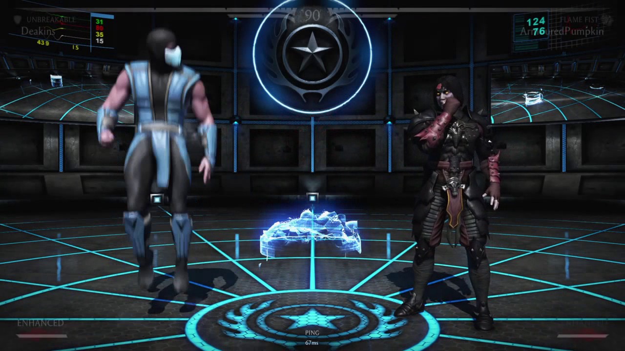 MKXL Unbreakable Sub-Zero VS Flame Fist Liu Kang, Summoner Quan Chi ...