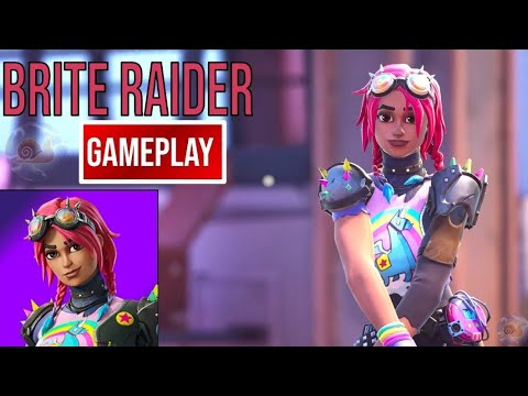 New Brite Raider Skin Gameplay (Fortnite) - YouTube