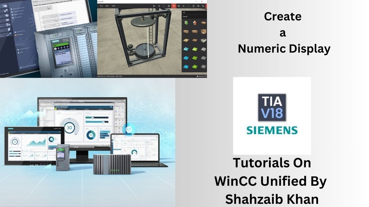WinCC Unified - Tutorial 8 - Create a Numeric Display - YouTube