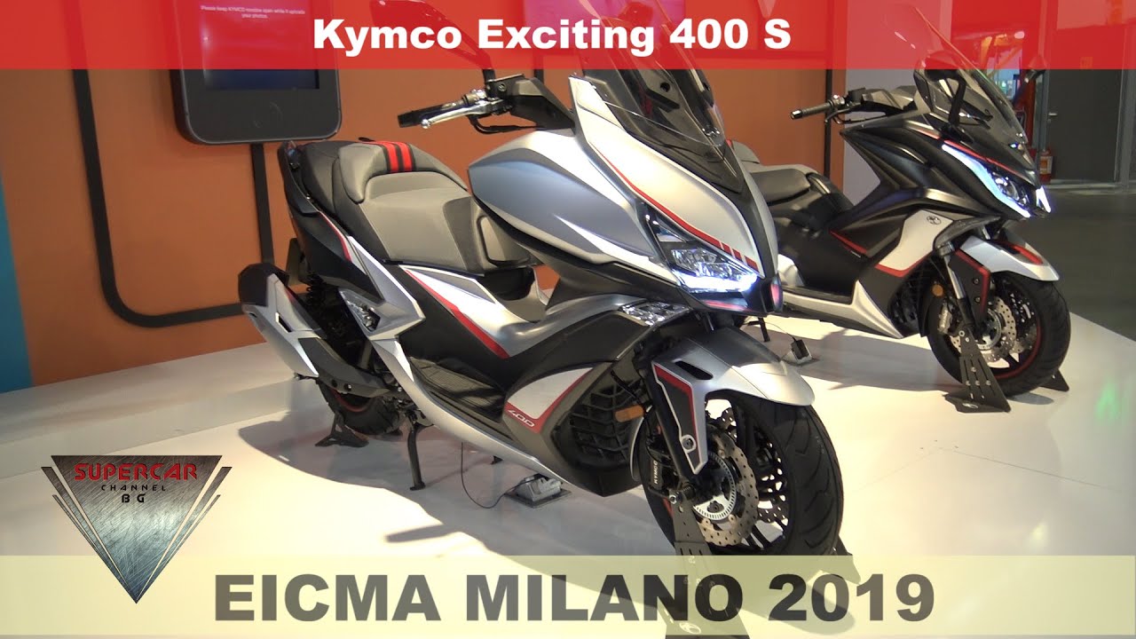 2020 Kymco Exciting S 400 Walkaround Eicma 2019 Fiera Milano Rho - YouTube