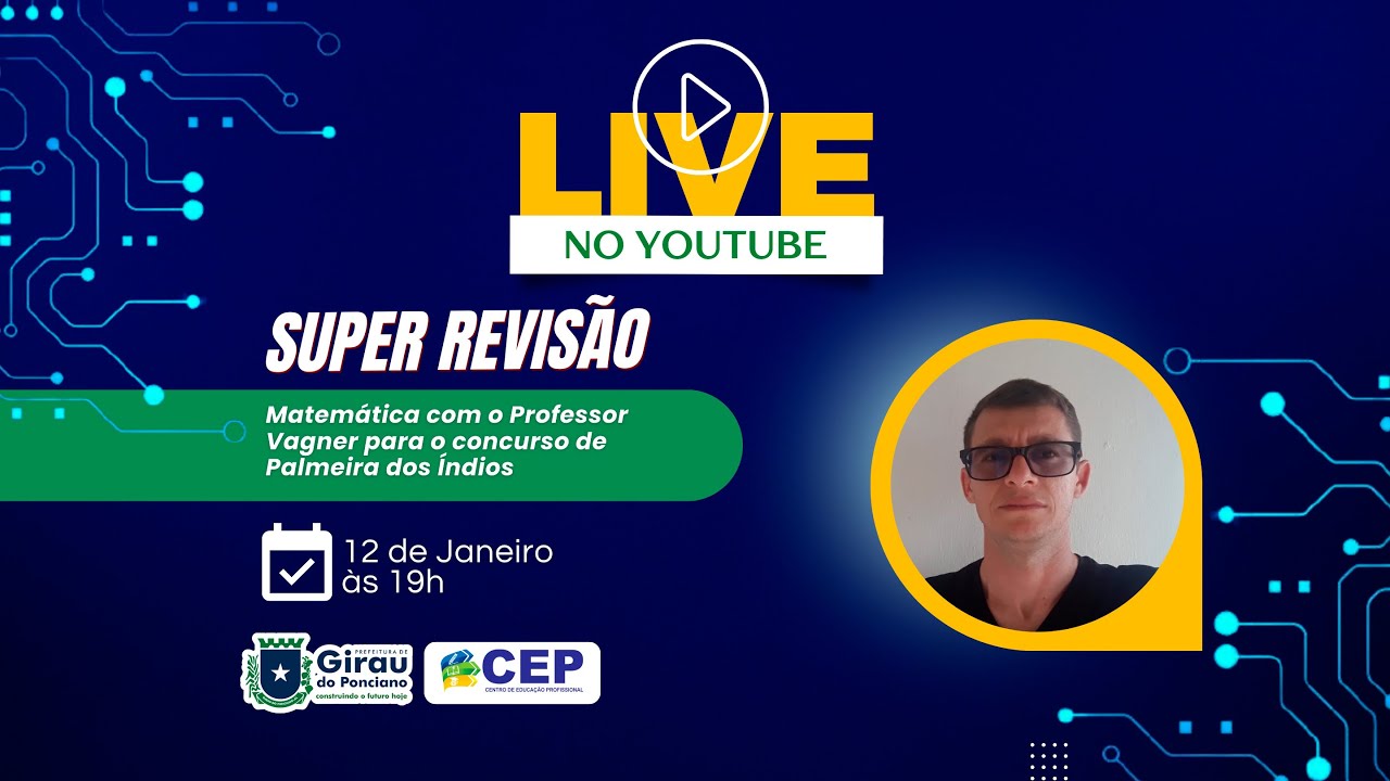 #LIVE SUPER REVISÃO - CEP - YouTube