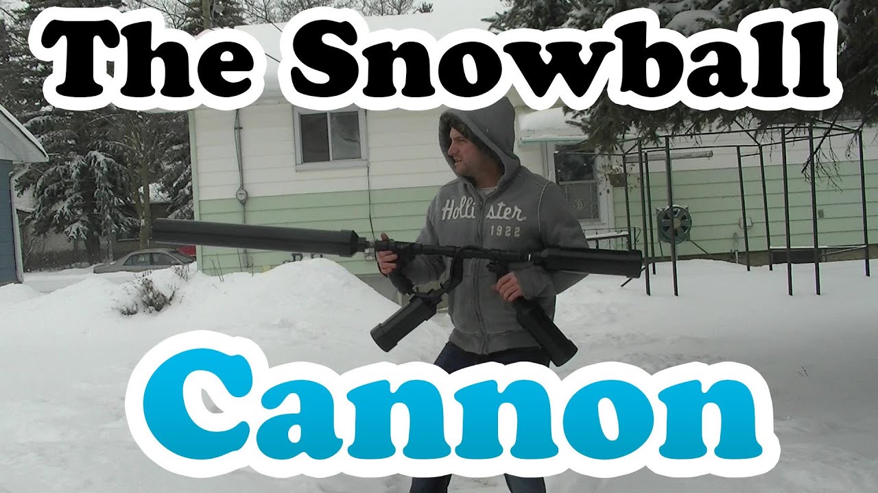 How To Make The Zombie Killing SnowBall Cannon - YouTube