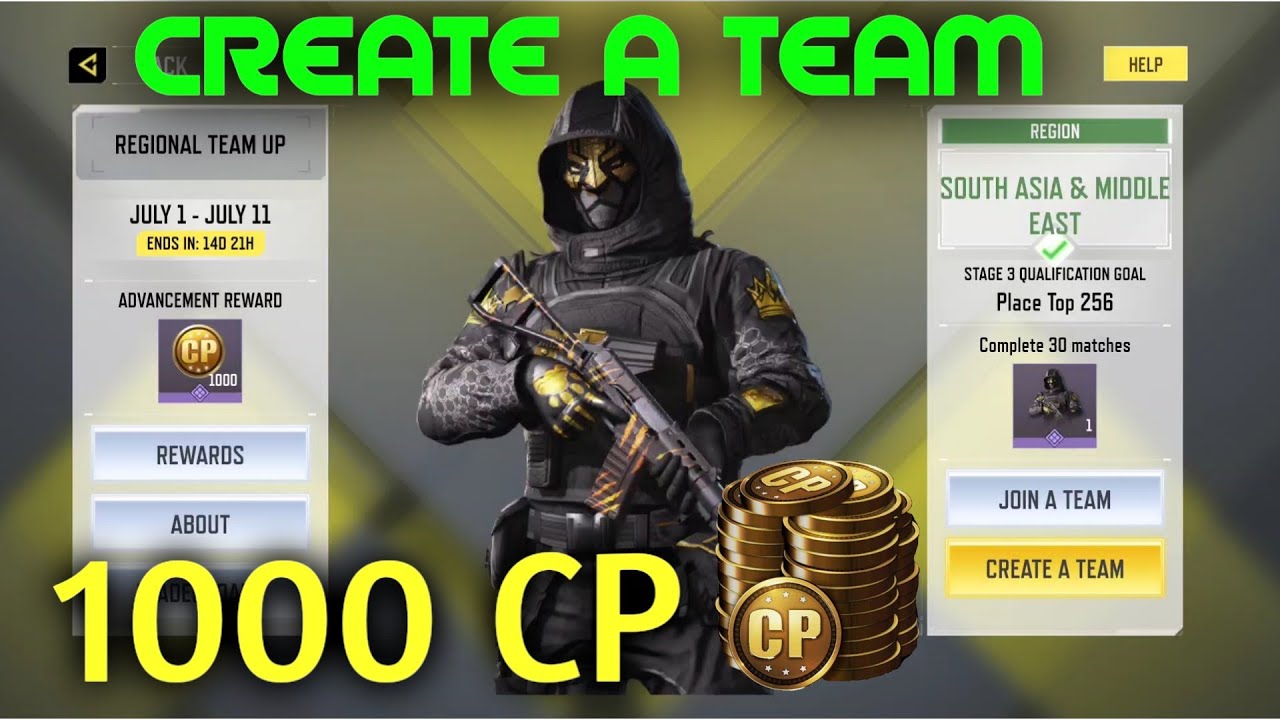 How to Get 1000 CP and Join a World Championship Team in CODM! - YouTube