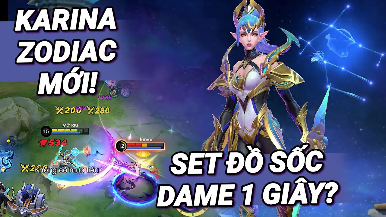 MLBB | KARINA ZODIAC MỚI: ĐÃ XINH LẠI CÒN MƯỢT! SET ĐỒ SỐC DAMAGE TRONG ...