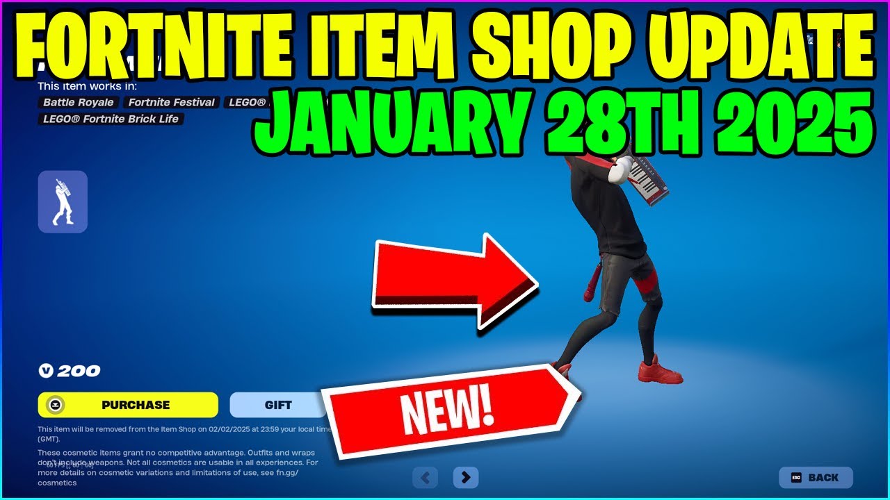 *NEW* KEY SWEEPER EMOTE! Fortnite Item Shop [January 28th, 2025 ...