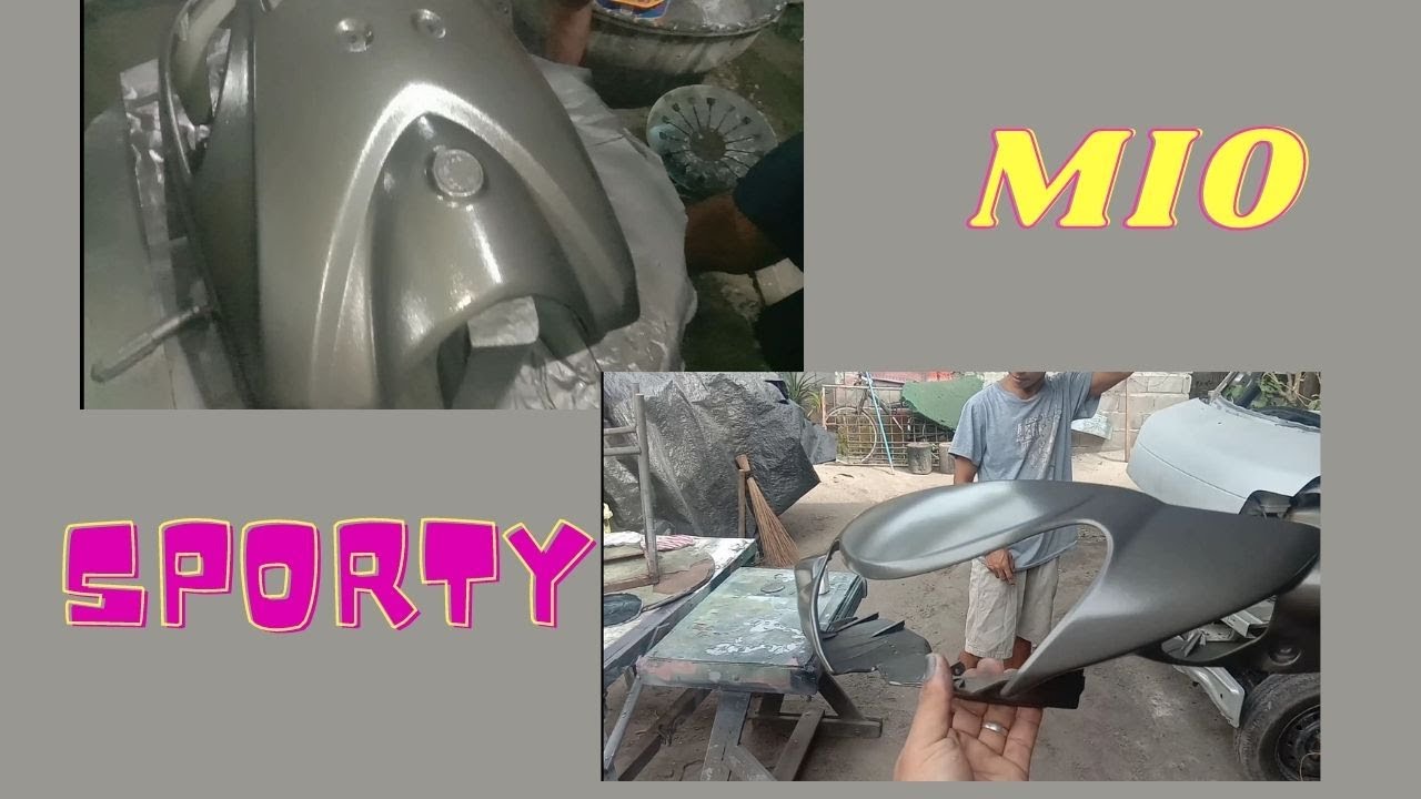 MIO SPORTY FLAT GRAY REPAINT|JAN PAINT MOTOVLOG - YouTube