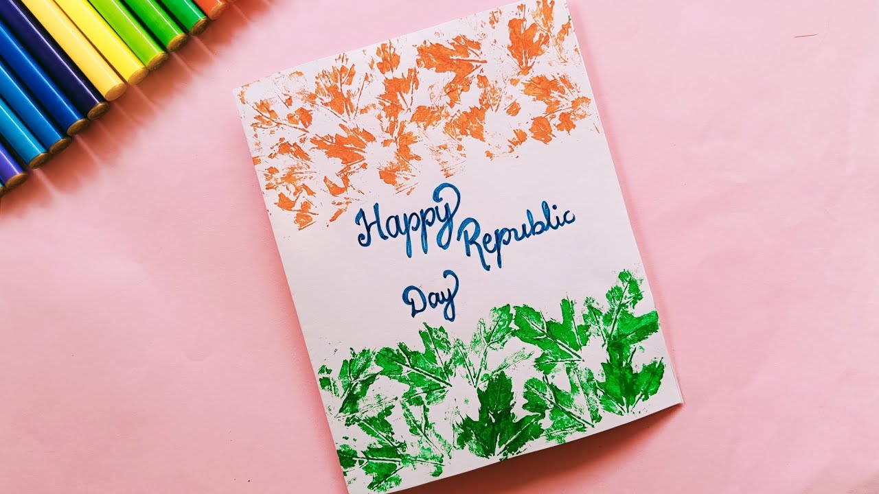 Republic Day Greeting Card🇮🇳😍How to make republic day card very easy ...
