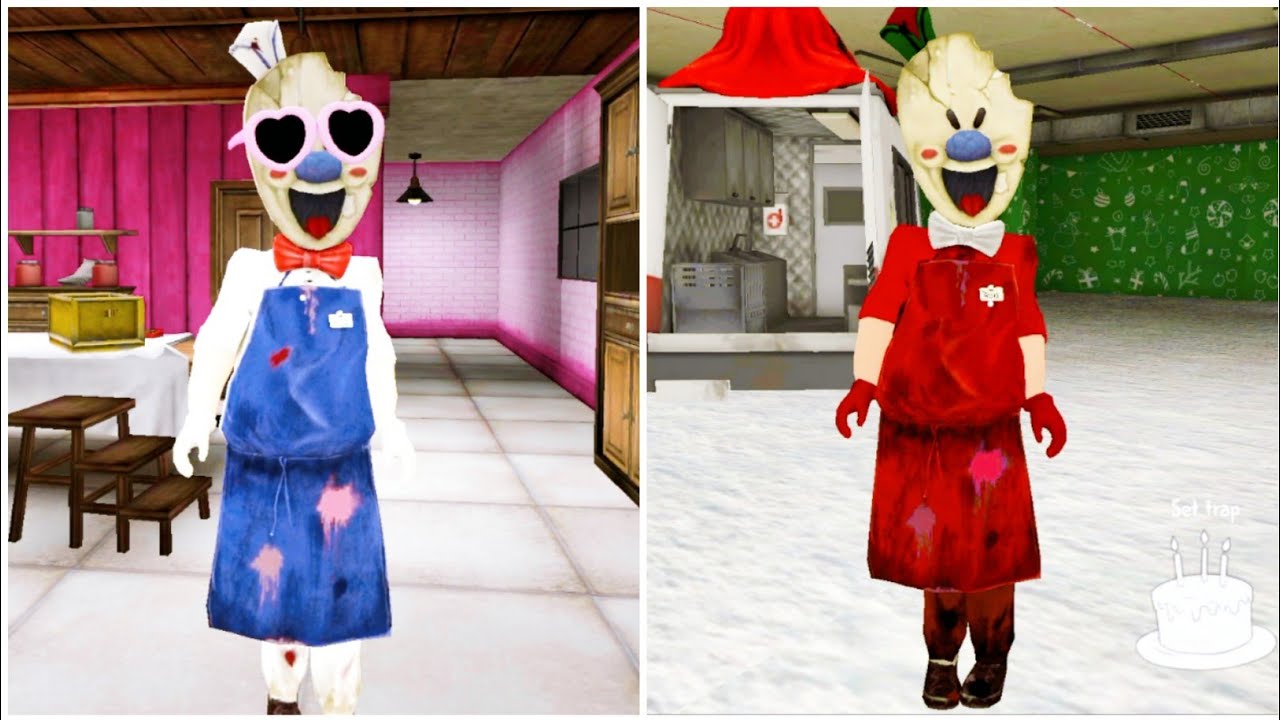 Ice Scream 6 Love Mod Vs Ice Scream 7 Christmas Mod Full Gameplay - YouTube