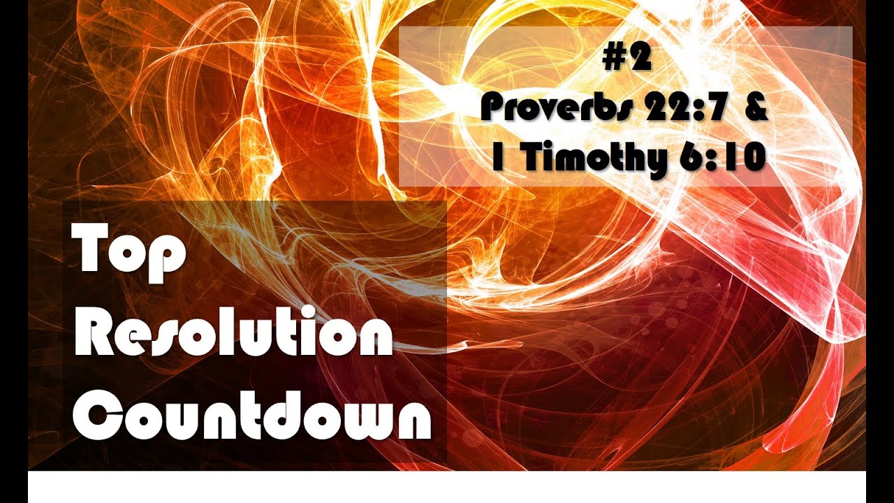 Top Resolution Countdown: #2 - Budgeting - YouTube