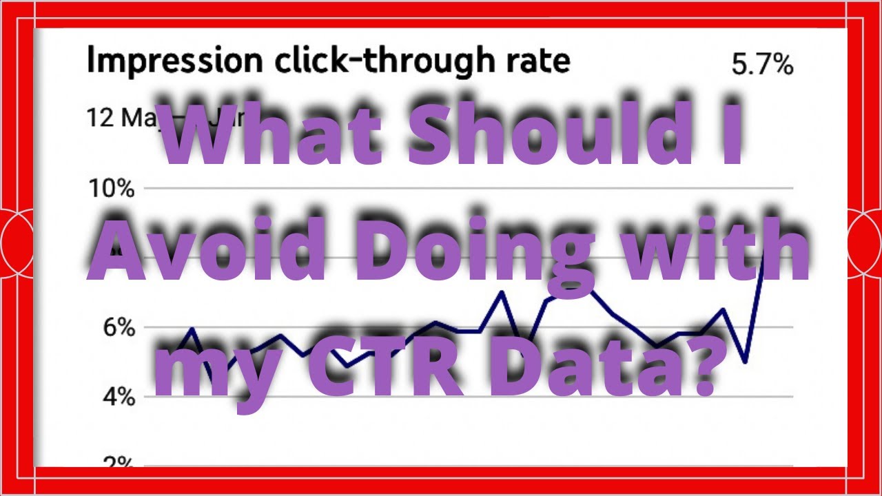 What Should I Avoid Doing With My CTR Data? - YouTube